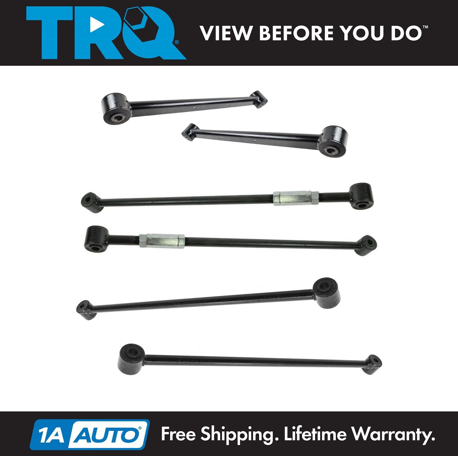 TRQ 6pc Suspension Kit Rear Trailing Arms Lateral Links for Century ...