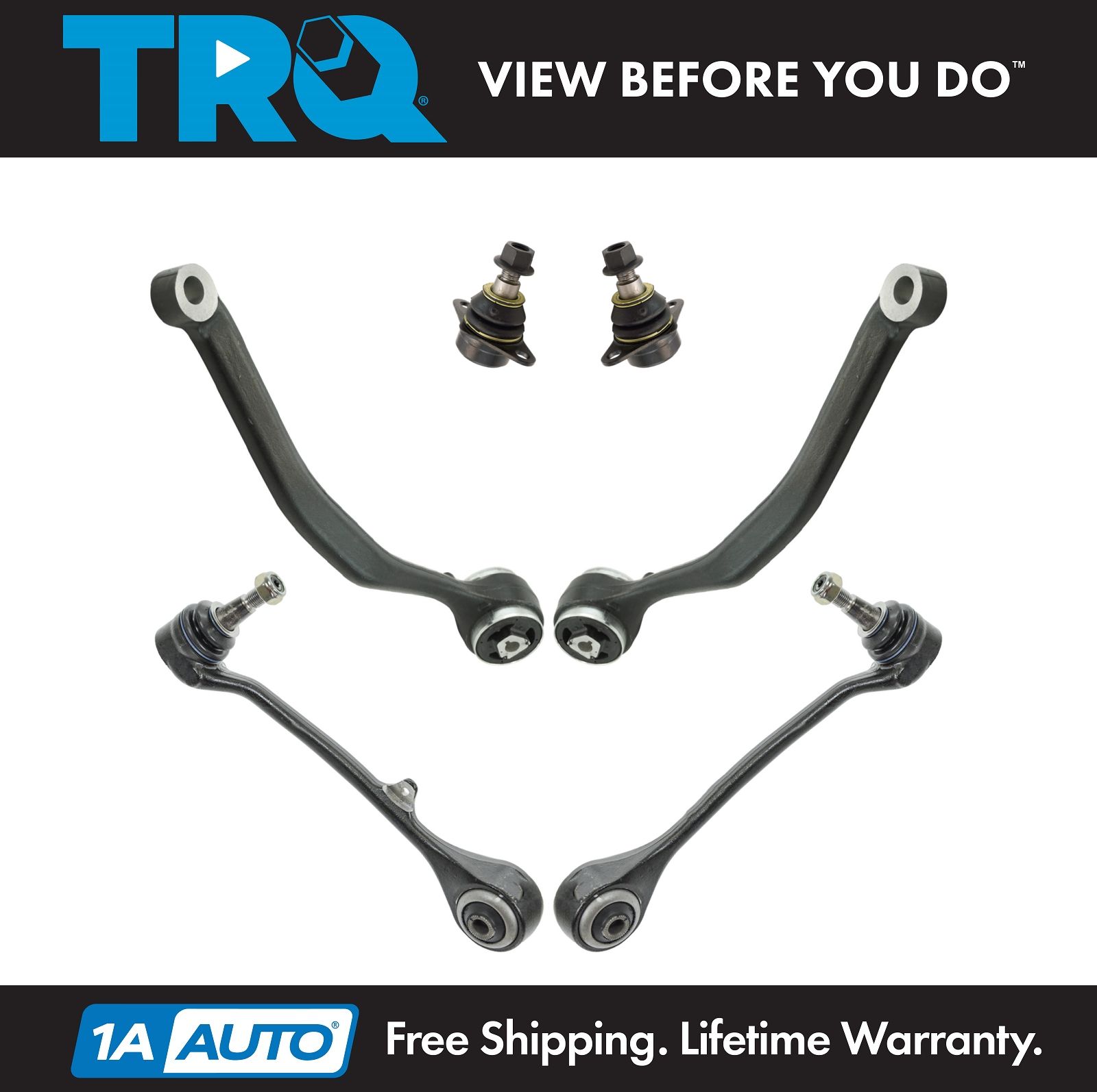 TRQ Front Lower Forward Rearward Control Arm Ball Joint Suspension Kit ...