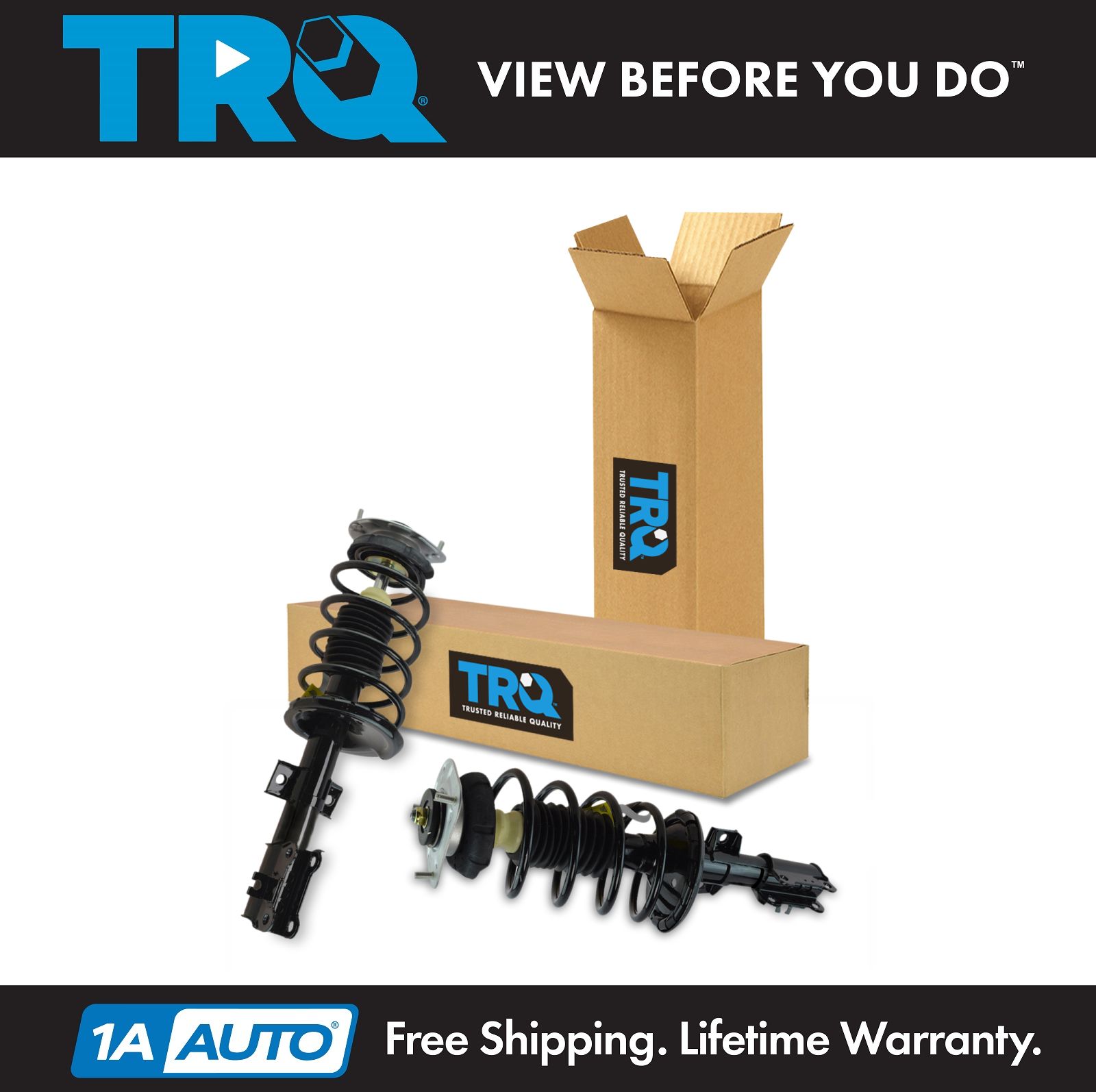 TRQ Front Complete Loaded Strut Spring Assembly Pair 2pc for Volvo V70 ...